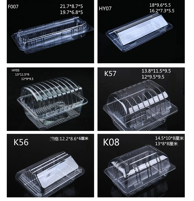 Disposable Transparent Fruit Crisper With Lid Plastic Packaging Box For ...