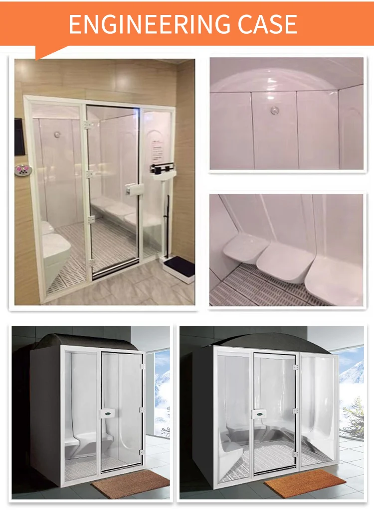 Modern Design 4-Person Wet Steam Sauna Room High Quality With Acrylic ...
