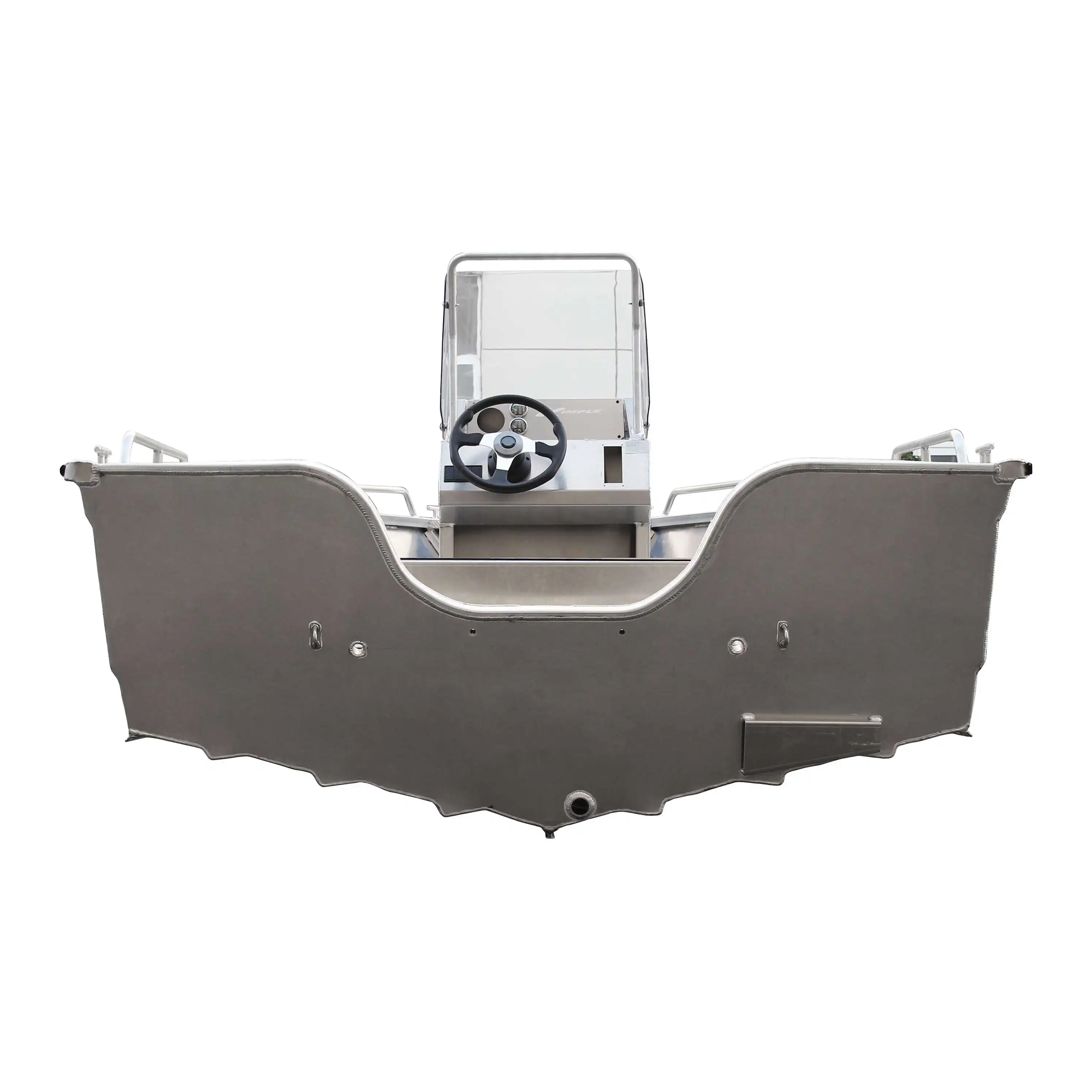 5m Kimple New Style Riveted Jon Boat With Steering Console Aluminum ...