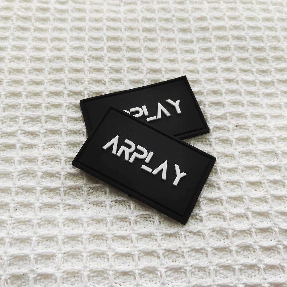 Factory Custom 3d Embossed Rubber Pvc Logo Heat Press Small Patches ...