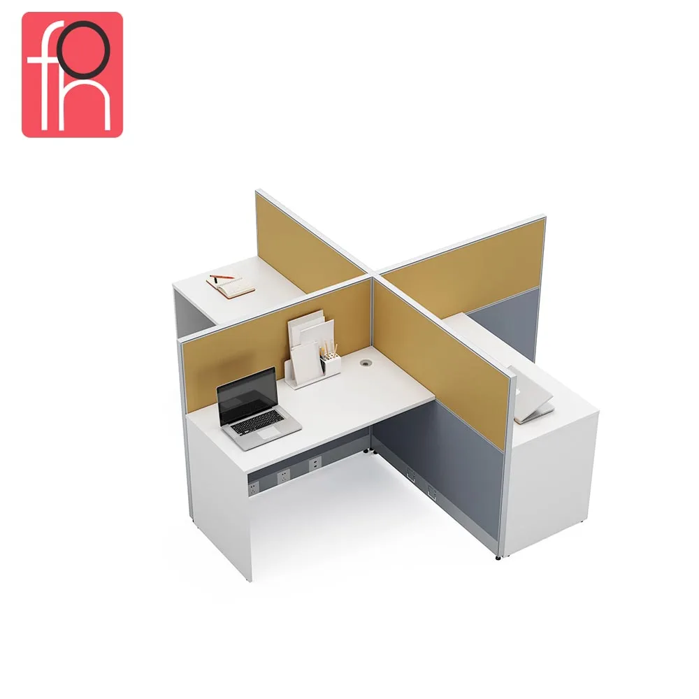 Office Workstation Layout 4 Seats Office Cubicle - Buy High Quality ...