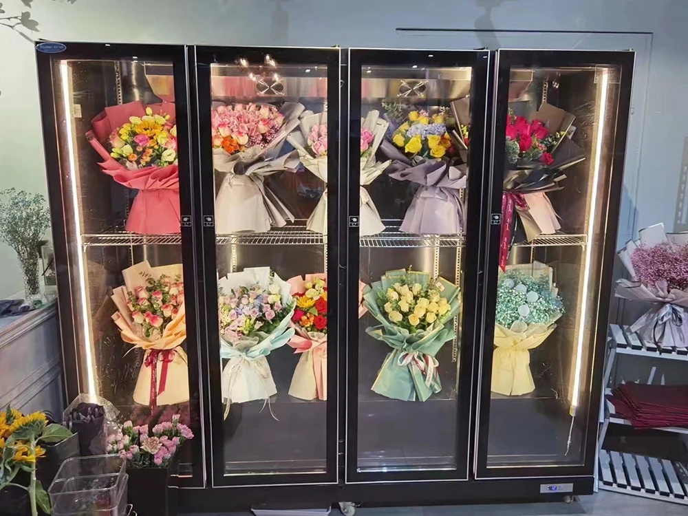 Flower Display Fridge - Vertical Glass Door Equipment