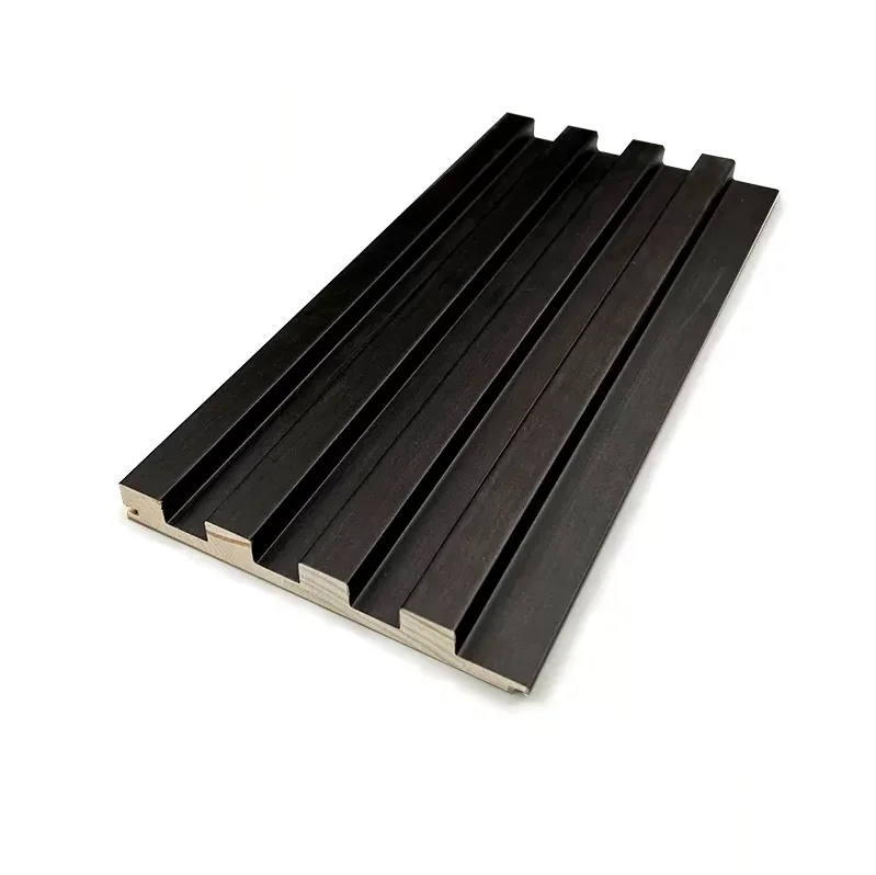 Black Indoor Gold Small Wave 3d Fluted Cladding Pvc Round System Timber ...