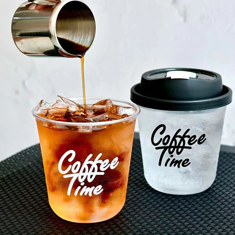300ML PET U Shape Cups - Perfect for Cold Coffee & Juice
