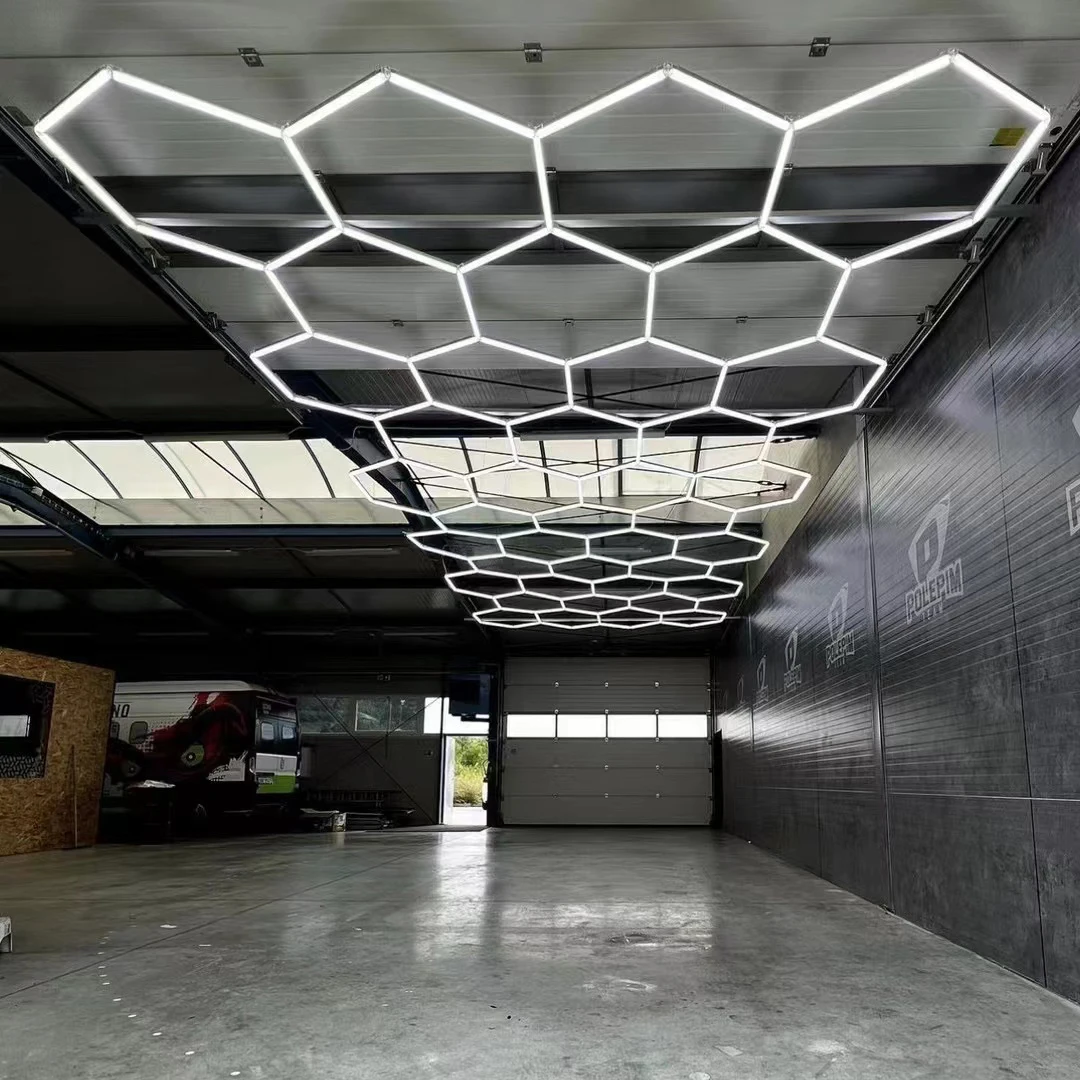 New Auto Spa Equipment High Performance Dimmable Garage Hexagon Working ...