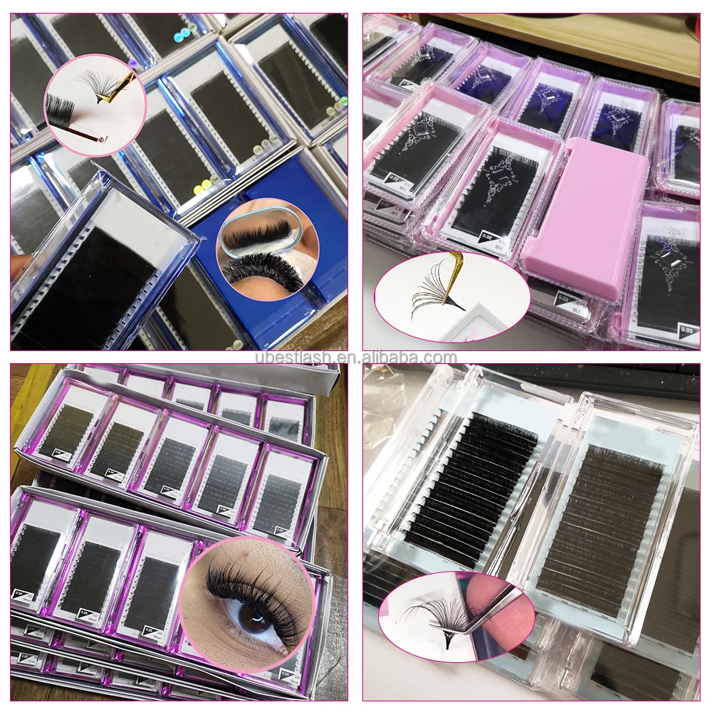 Las Extension Trays Volume Soft Silk Lash Extensions 25mm Mink Eyelash ...