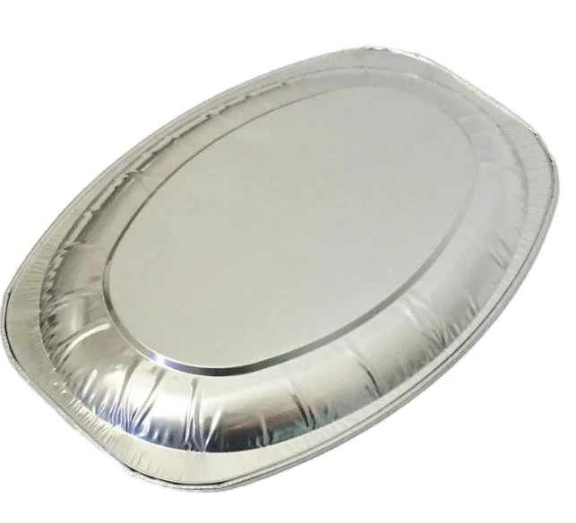 Oval Foil Turkey Tray Disposable Aluminium Catering Platter Cover For ...