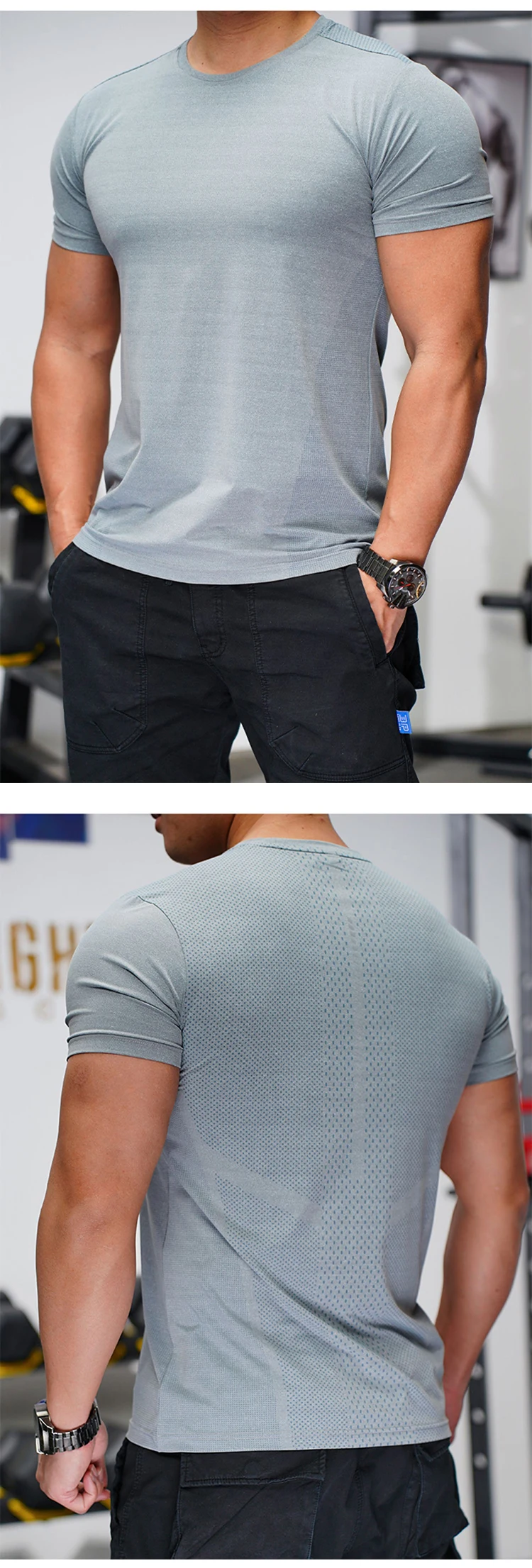 Men's Sportswear Gym Lightweight Clothing Quick Dry T-shirt