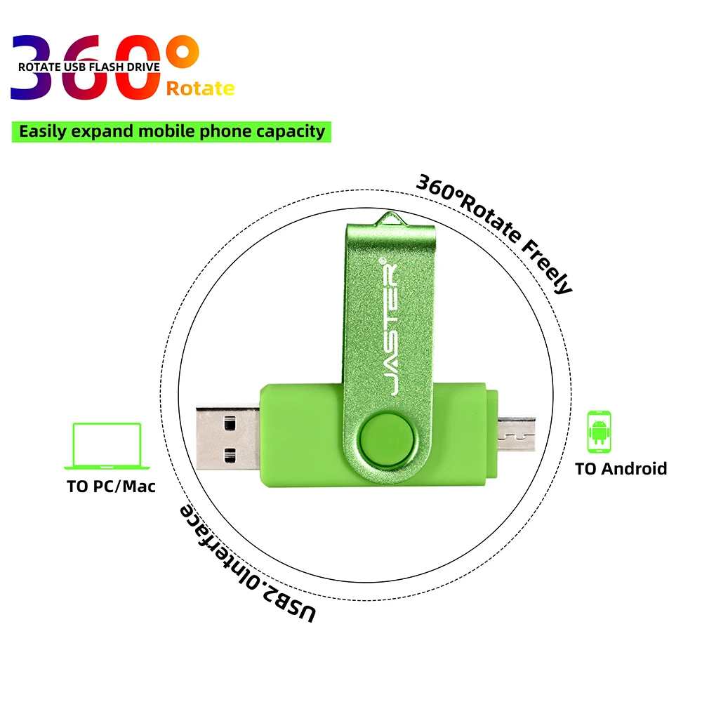 Otg Usb Key Flash Drive 32gb 64gb 128gb Flash Memory 16 Gb For ...