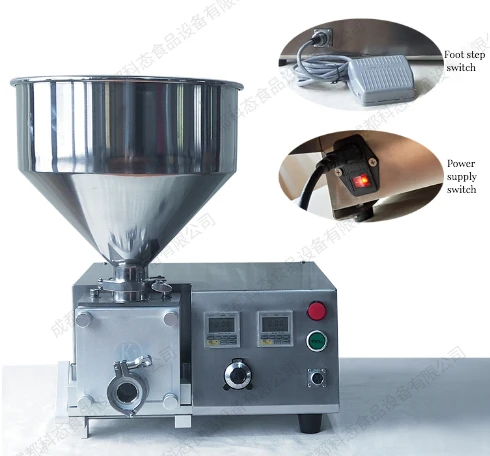 2023 Pneumatic Jam Butter Puff Core Injection Bread Filling Machine ...
