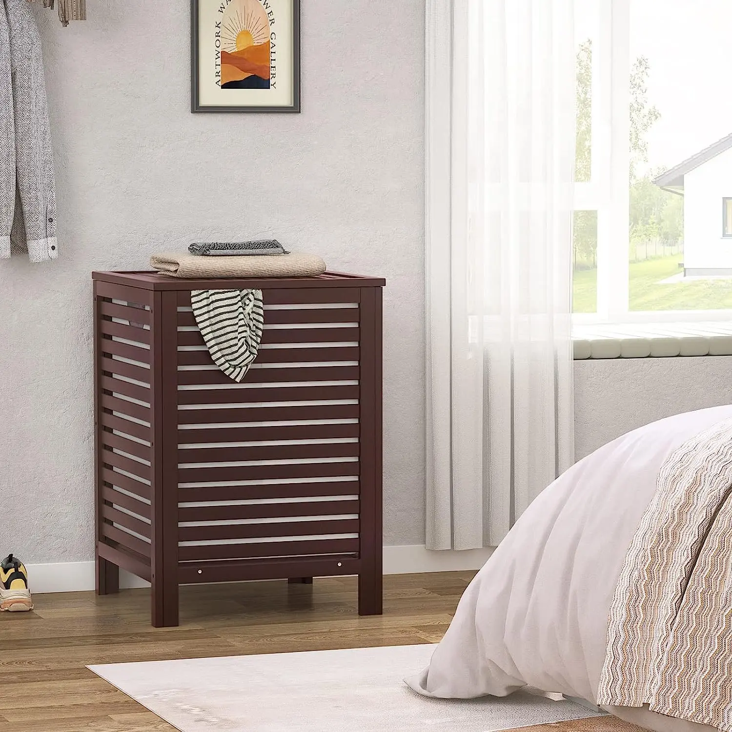 Laundry Hamper With Lid Room Storage Laundry Basket Organizer Laundry ...