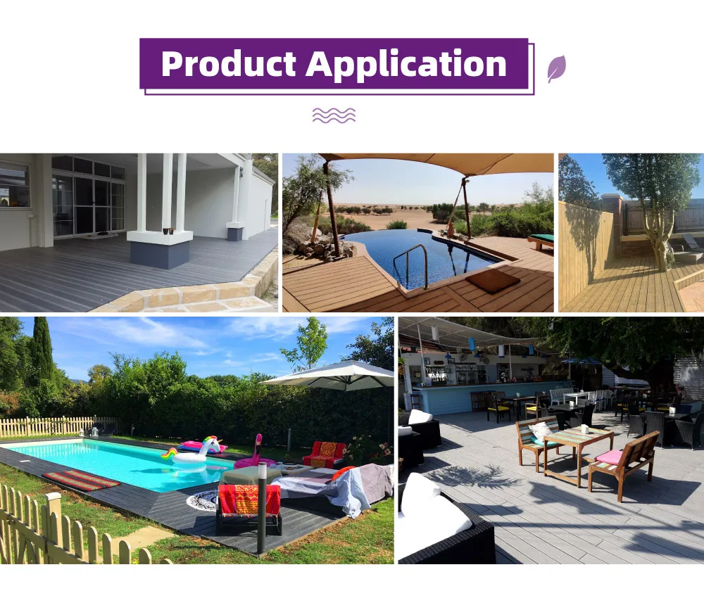 Decking Wpc 3d Embossed Decking Woodgrain Planks Anti Slip Plastic Wood ...