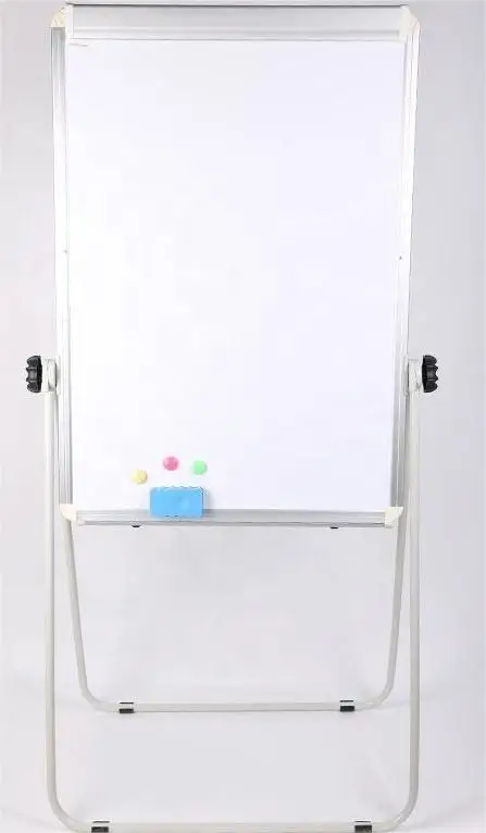 U-shaped Stand Whiteboard Black Aluminum Frame Double Sided White Board ...