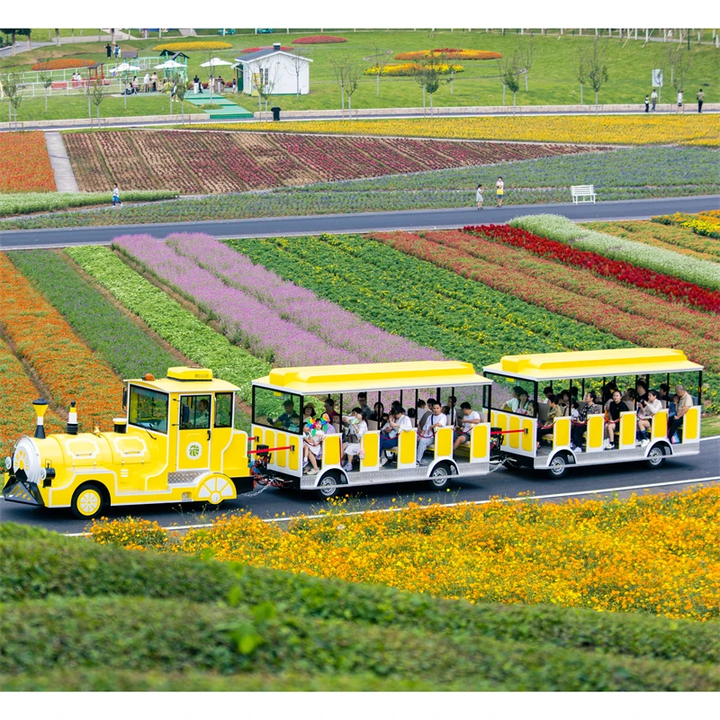 Custom Electric Vehicles Sightseeing Trackless Bus Tourist Train ...