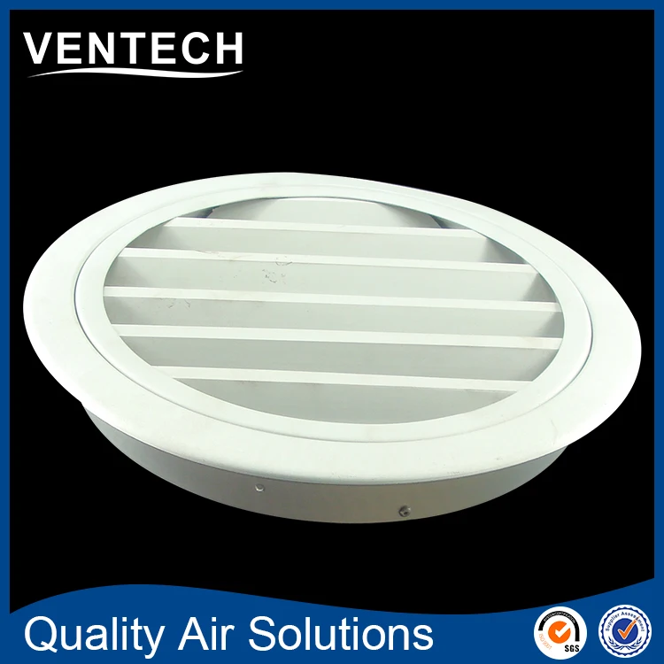 Hvac Duct Round Air Louver Air Intake Round Waterproof Louver - Buy ...