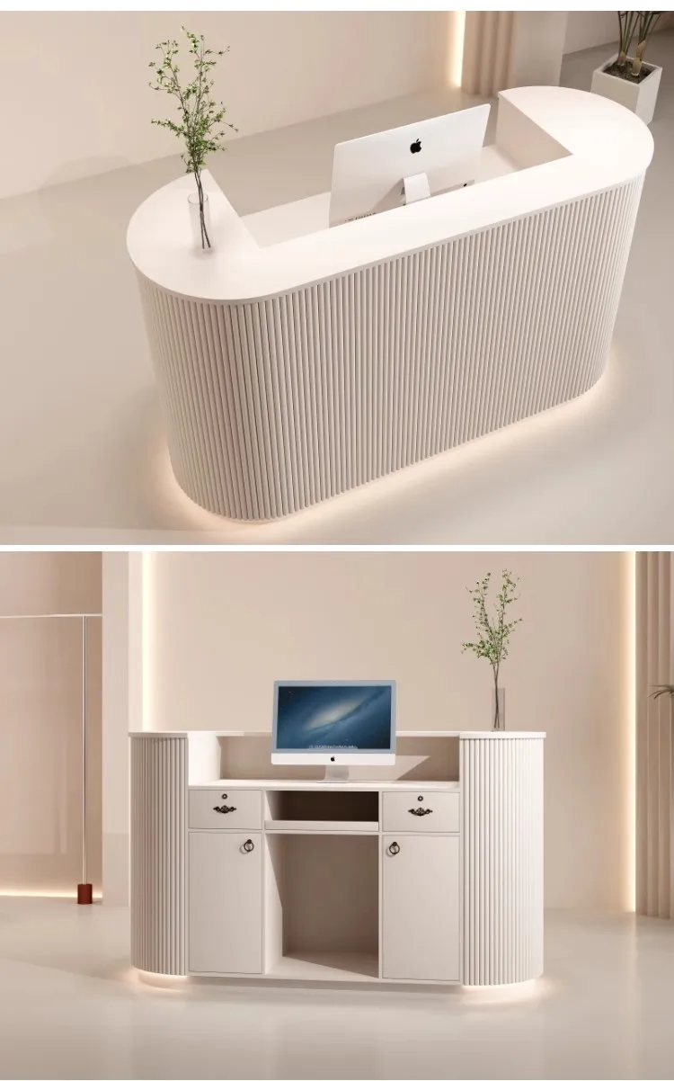 Luxury Reception Desk - Elegant Small Clinic Cash Register