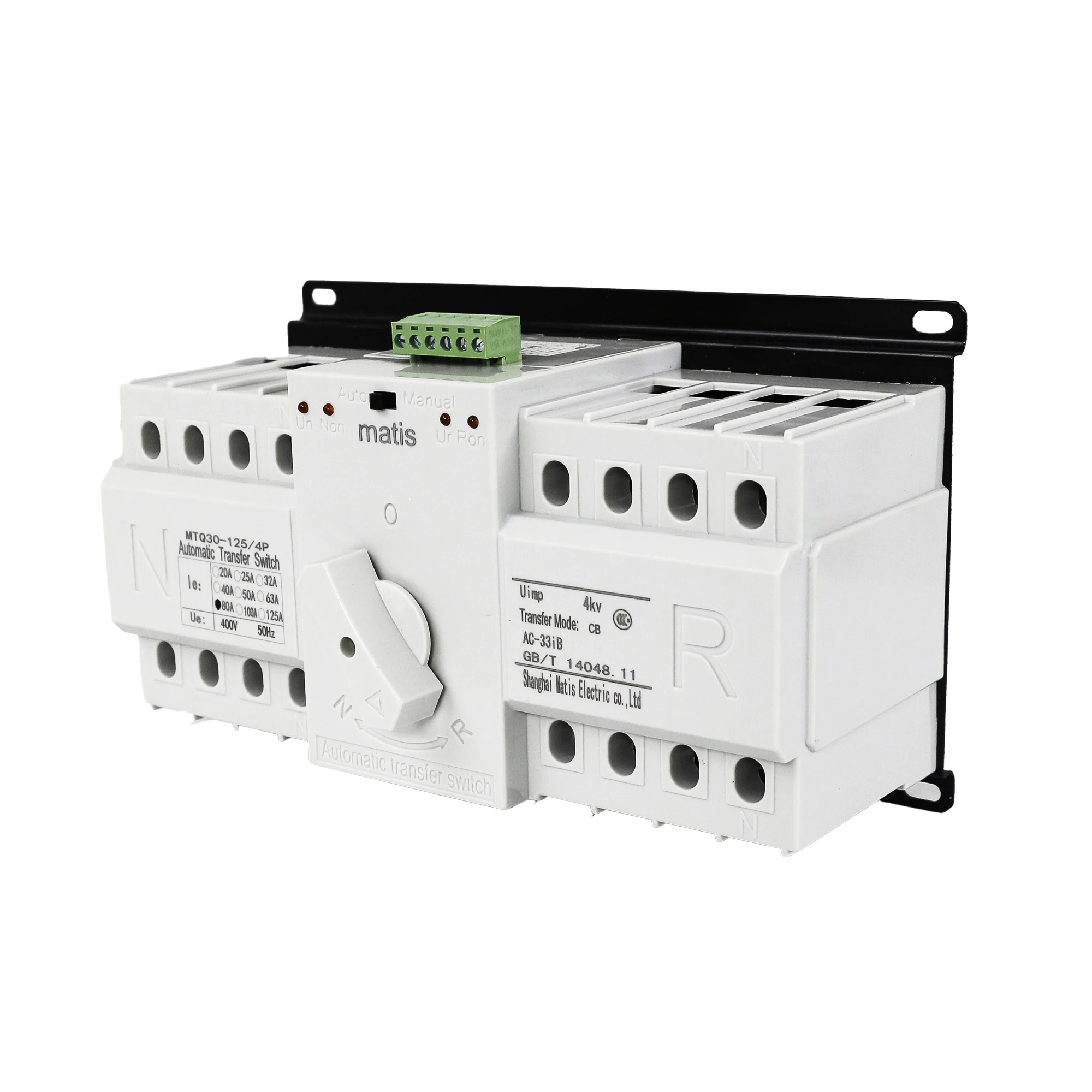 Automatic Transfer Switch 220v 80a 4p Mini Intelligent Dual Power ...