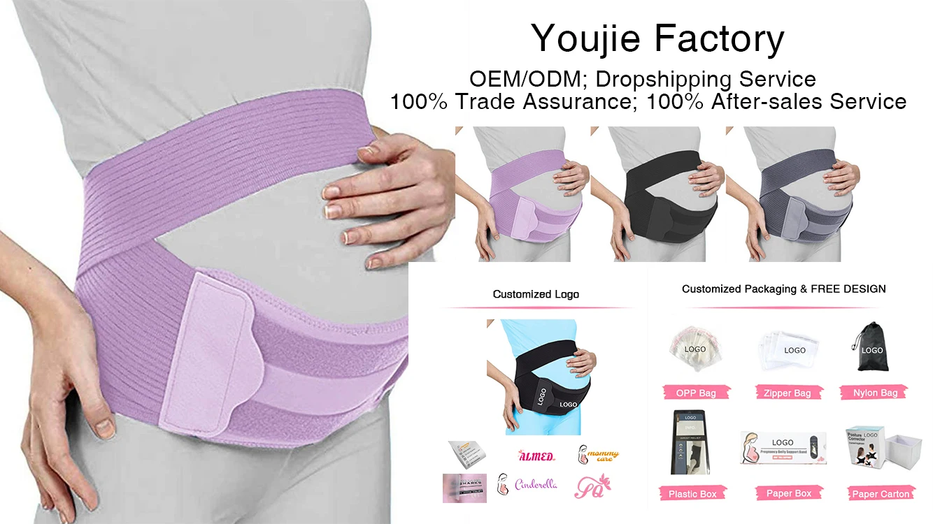 Wholesale Full Elastic Pregnant Abdominal Belly Back Support Belt ...
