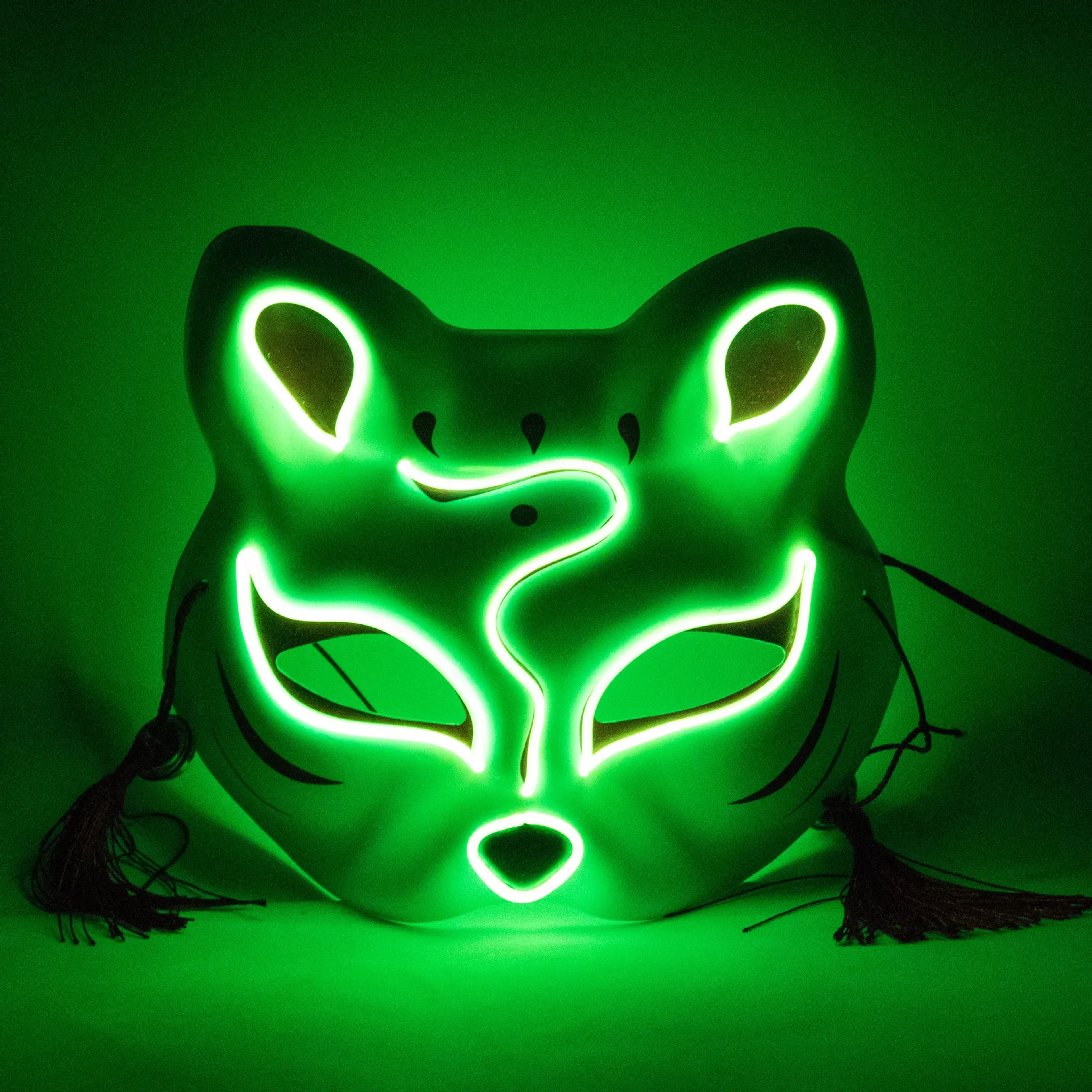 Fox Masks Half Face Cosplay Cat Animal Costume Masquerade Party ...