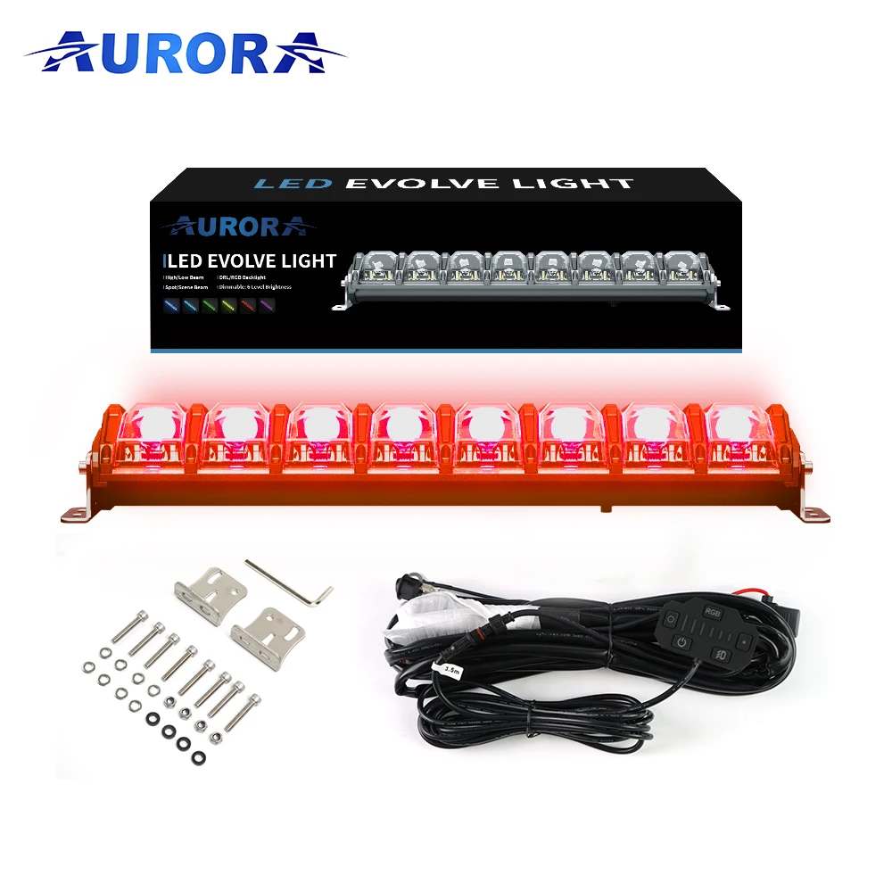 Aurora Evolve Rgb Led Light Bar Selectable Rgb Offroad Atv Utv Light ...