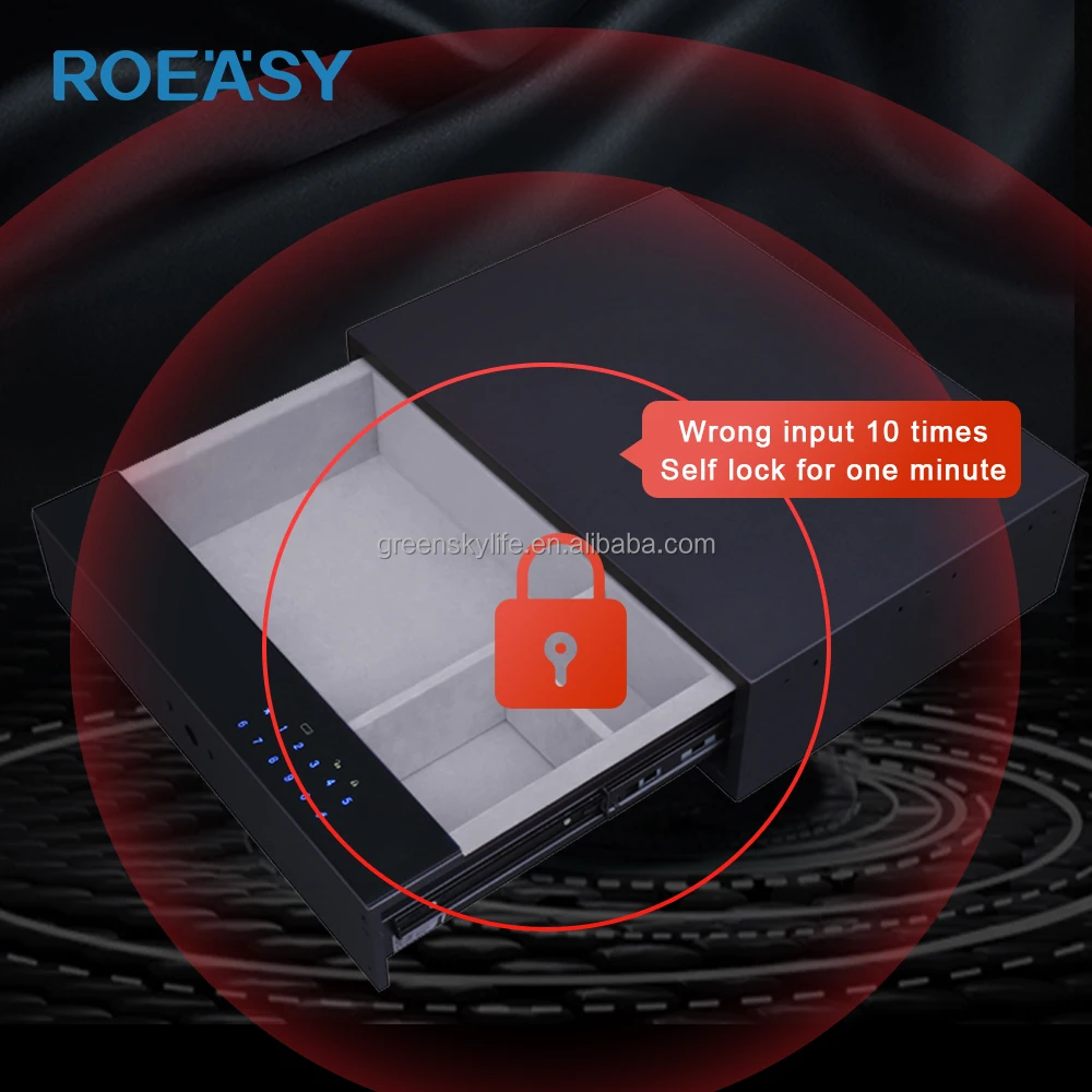 ROEASY Secret Safe Box Hidden Smart Safe Drawer Modern Home Closet ...