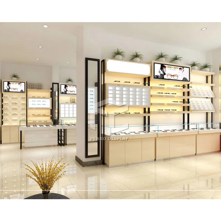 Customized Glasses Eyeglasses Store Display Showcase Furniture Optical ...