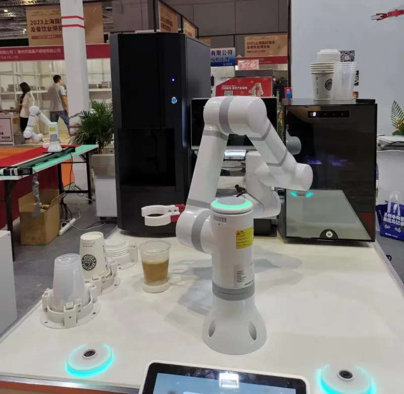 Unmanned Automatic Coffee Robot Arm Cobot Coffe Robot Machine Robotic ...
