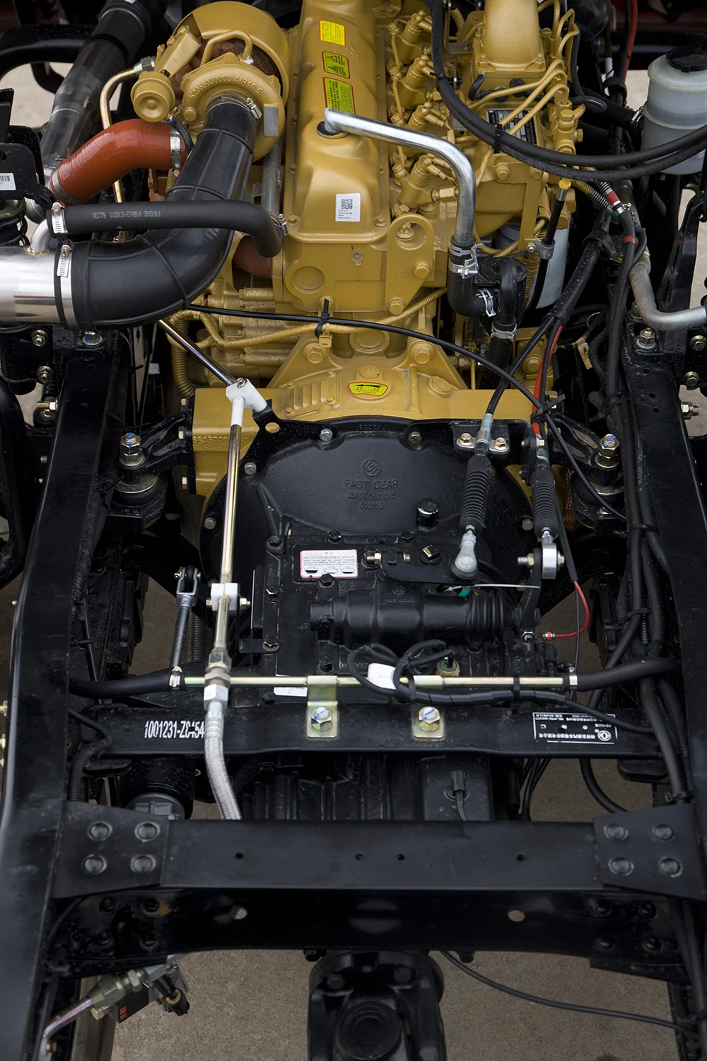 Yuchai Engine Dump Truck Chassis 4x2 Tipper Rear Axle 13ton ...