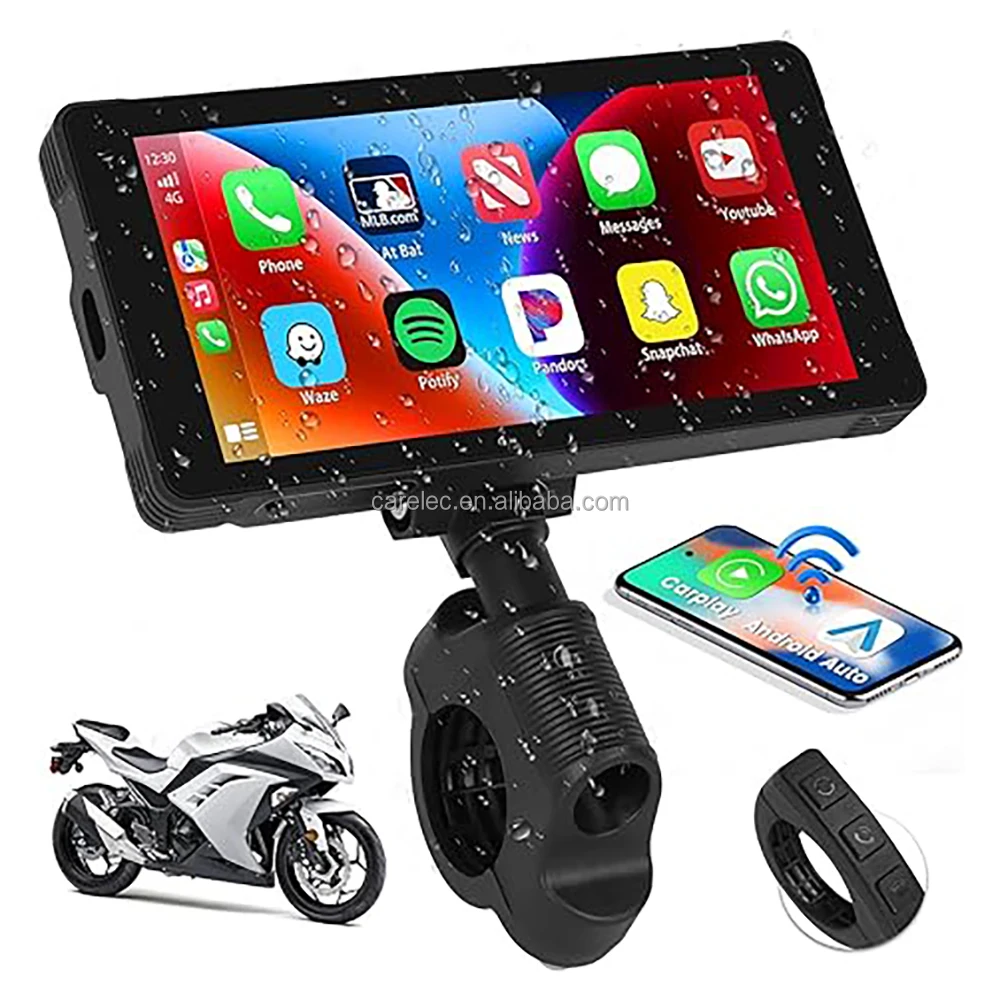 OEM Wireless Android Auto Motorcycle 5.5 Inch Carplay Screen