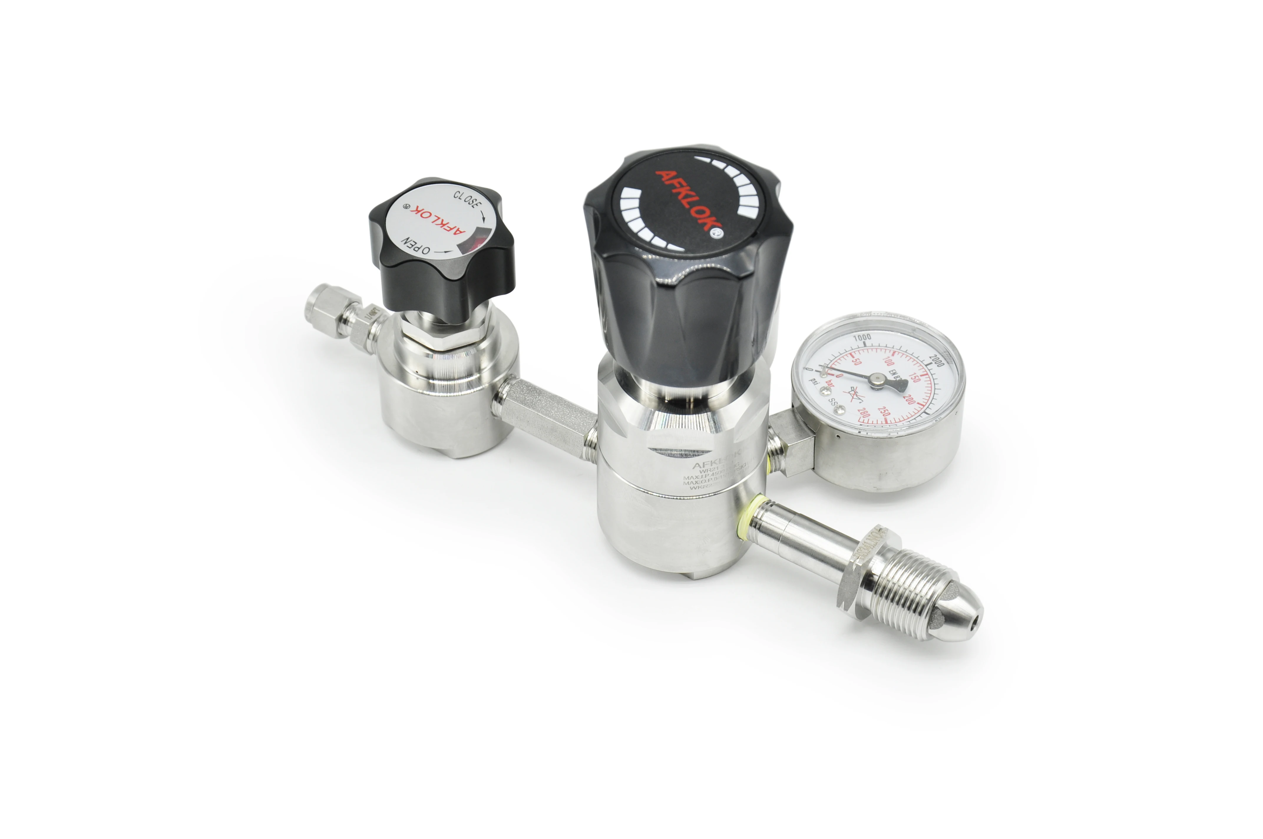 316 Stainless Steel Pressure Regulator for Precise Gas Flow Control