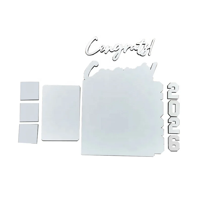 DIY Design Printable 3D Steric Graduation Congrats 2026 Picture Plaque ...