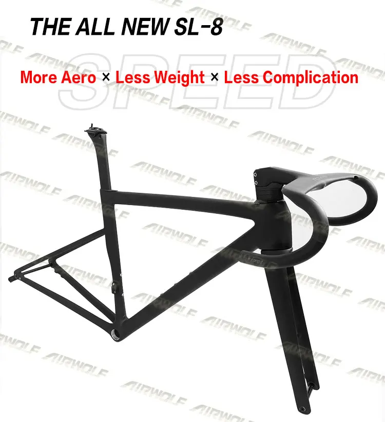 2024 Carbon Racing Fibre Road Bike Frame - Aerodynamic & Lightweight