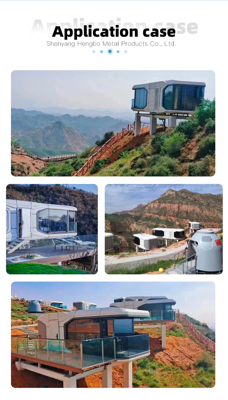 Customized Mobile Eco Capsule Hotel Modular Steel Tiny House 3 Bedroom ...
