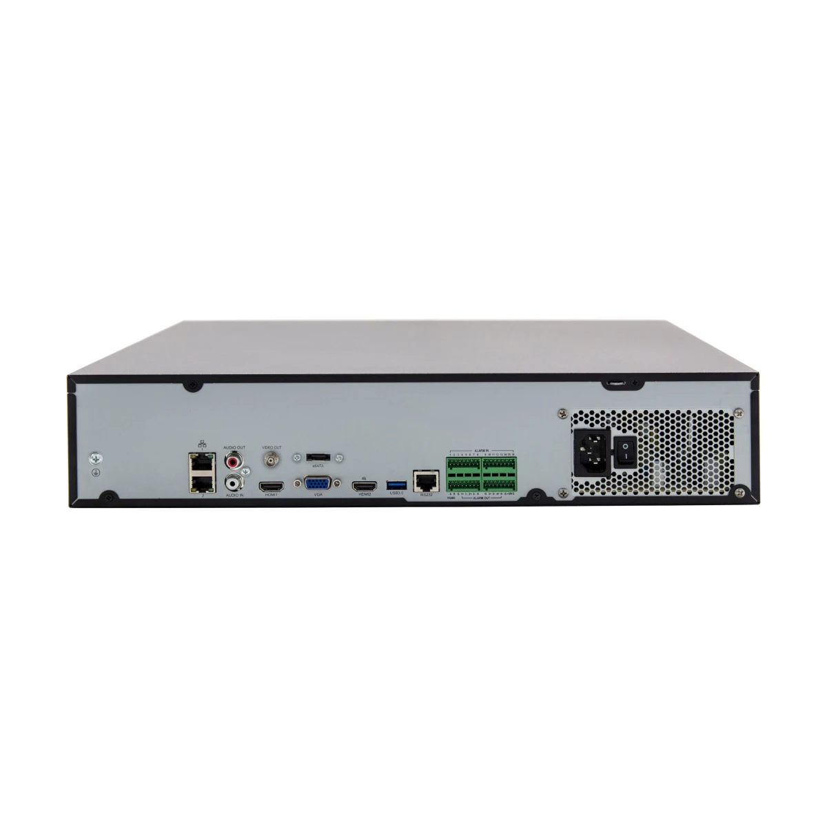 Dual Ethernet Ports RAID 64 Channel 4K NVR with 8 SATA HDD Slots