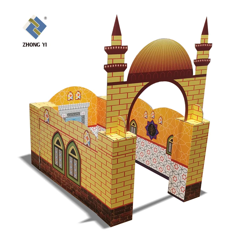 DIY Custom Masjid Playhouse for Kids - Cardboard Mosque