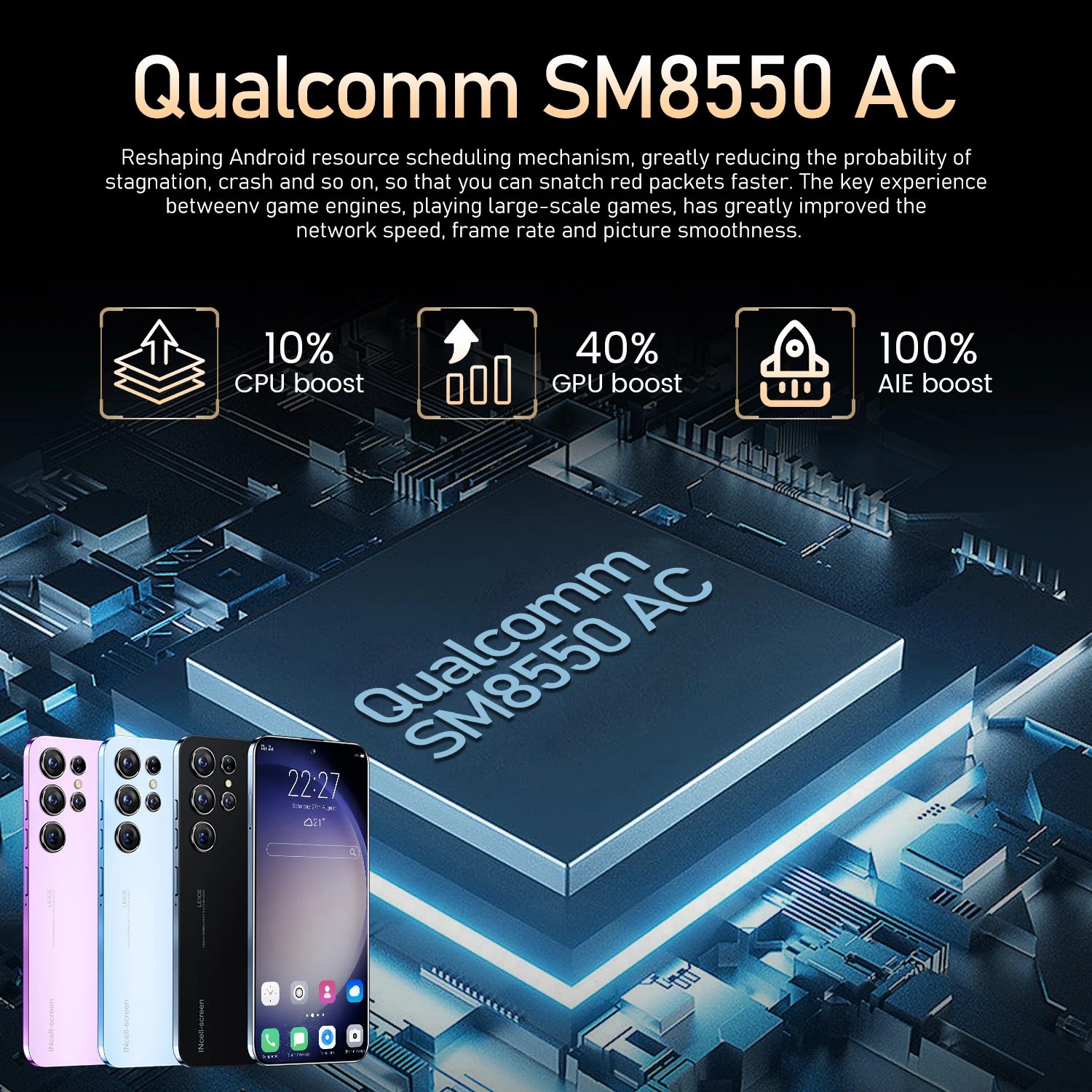 Golaxy S23 Ultra - 5G Smartphone with 1TB Storage & 144hz Display