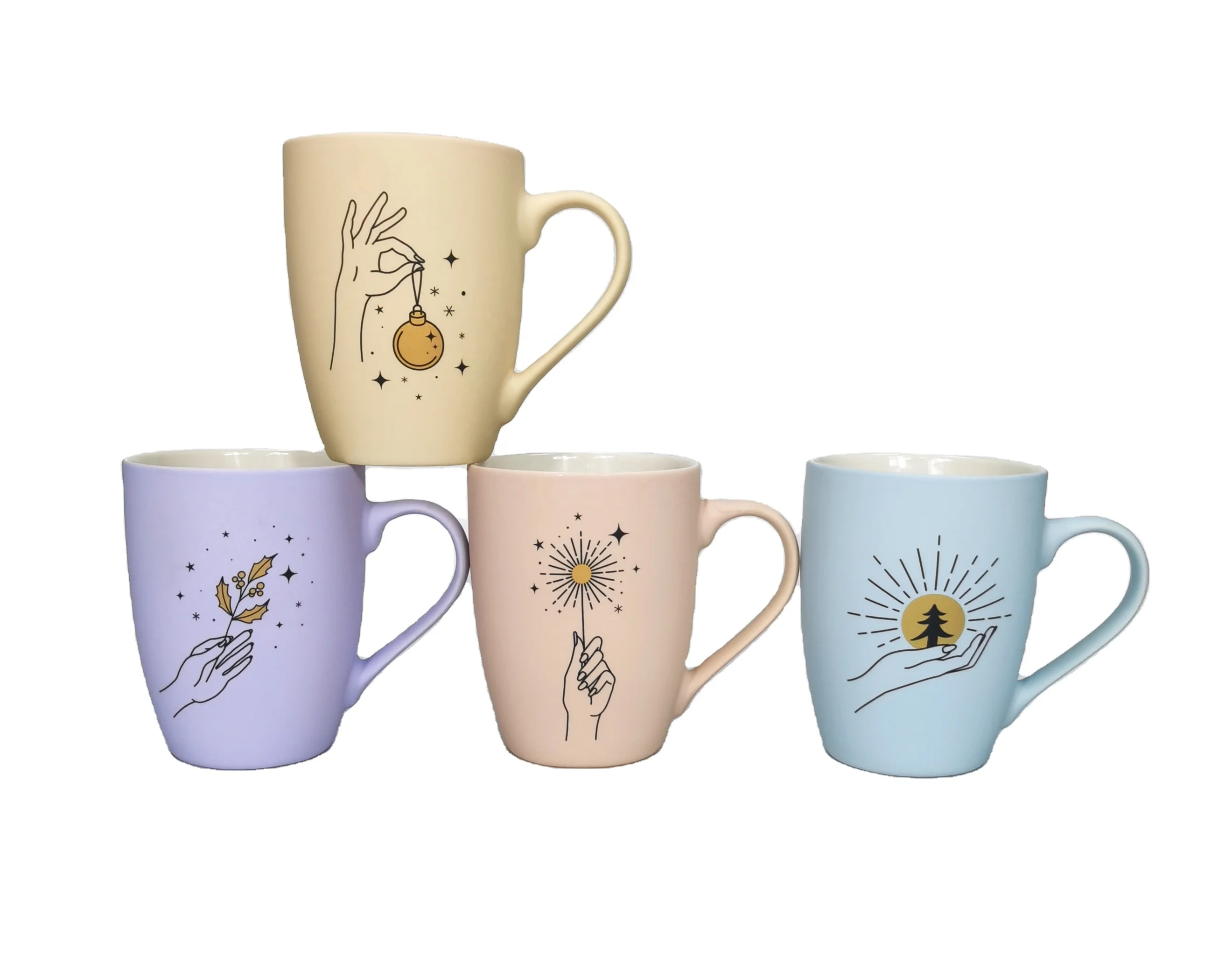 Eco-friendly soft touch mug coating mug factory price ceramic mug ...