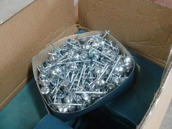 75mm 90mm 120mm Galvanized Ibr Roofing Nail / Combined Roofing Screw ...