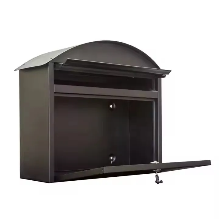 Wall Mounted Letter Box with Folding Sloped Roof Stainless Steel ...