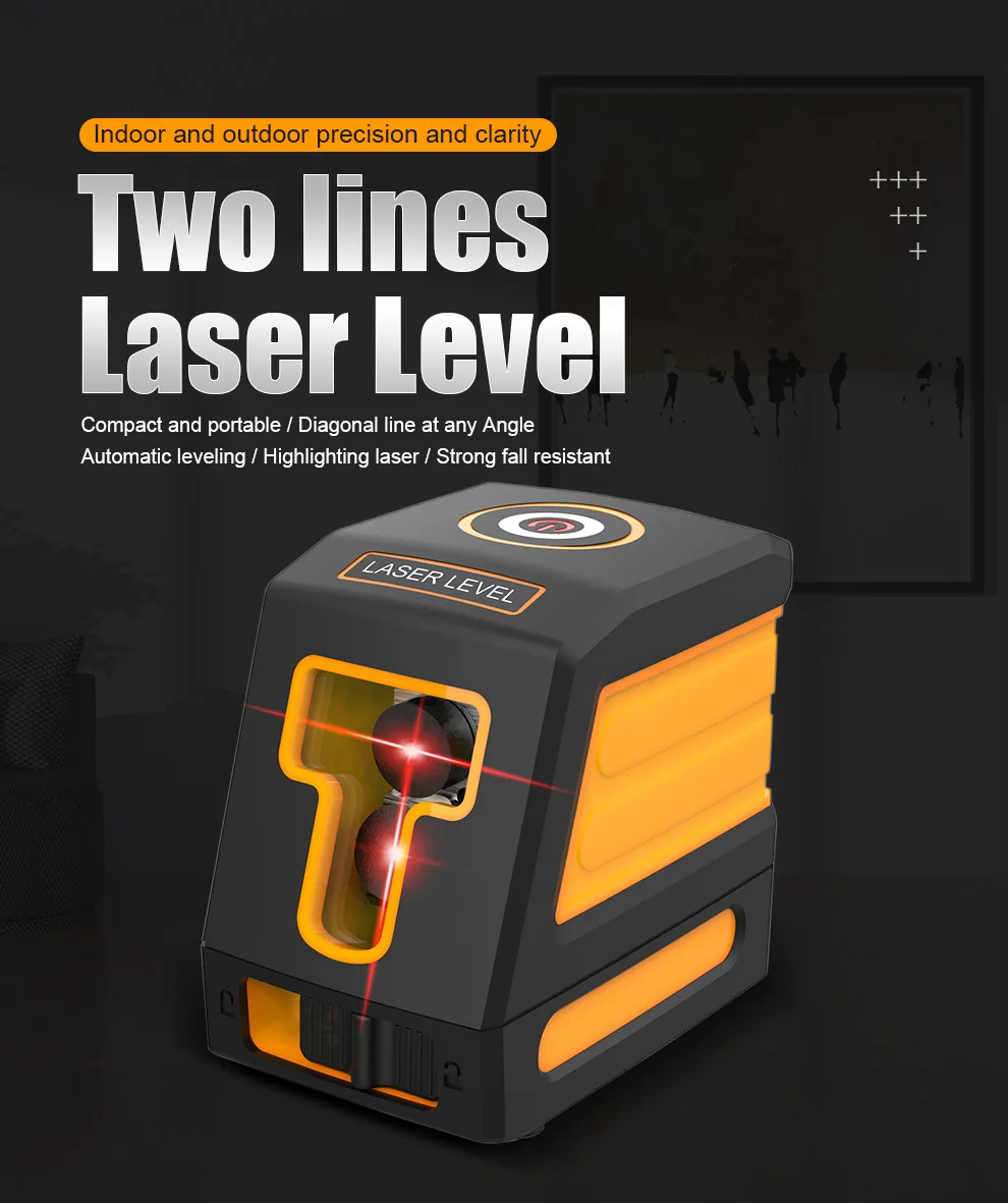Mini 2 Lines Horizontal and Vertical Cross Line Green Beams Electronic ...