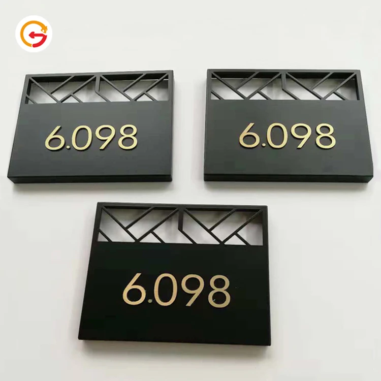 JAGUARSIGN Custom Office Door Numbers - Hotel Room Plates