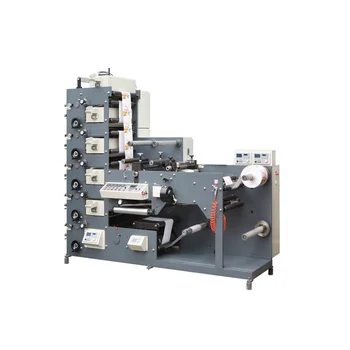 Rtry-520 Two Color Uv Ir Adhesive Sticker Label Flexo Printing Machine ...