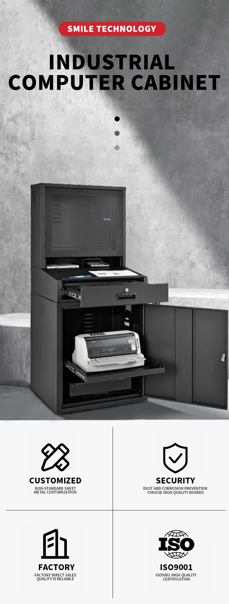 Chnsmile Inspection Industrial Computer Workshop Cabinet Pc Metal ...