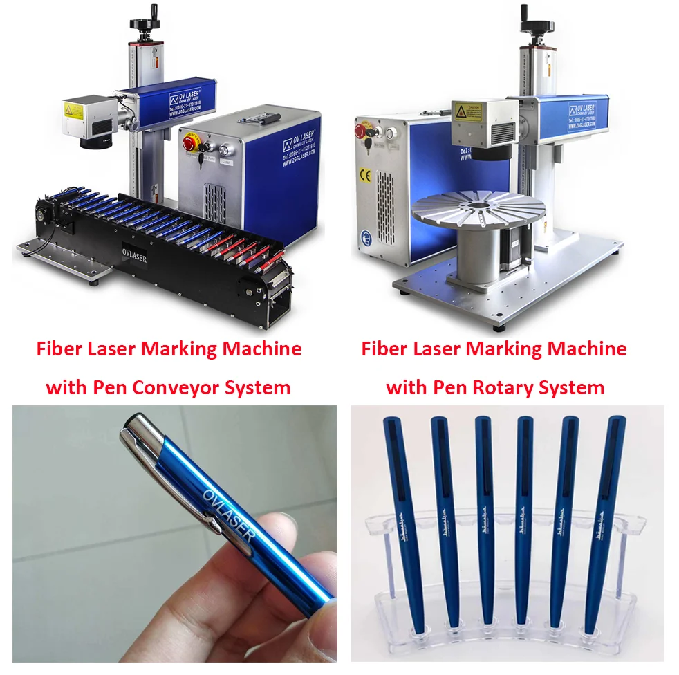 Fiber Laser Engraver Pen Conveyor System - Easy to Operate