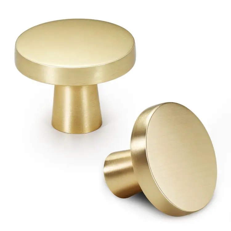 RHETECH Round Shape Drawer Pull Handle Gold Handles For Cabinets ...