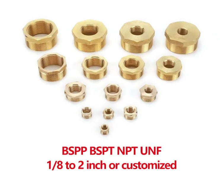 Brass Connectors Bsp Npt Unf Female Male Thread Ferrule Fastener ...