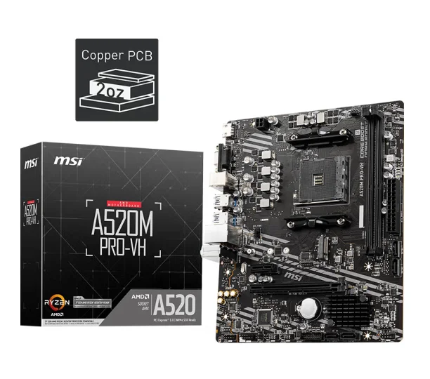 A520m Pro-vh Motherboard Supports Cpu 5600x/5600g/5700g (a520/socket ...