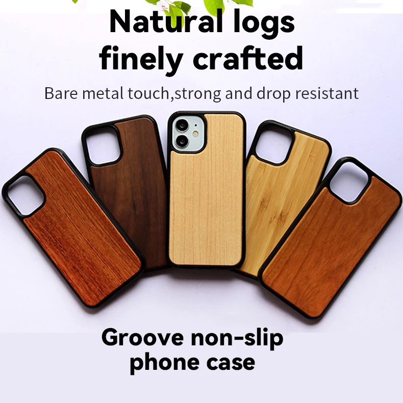 Walnut Wood Rose Bamboo White Maple Cherry Wooden Phone Case for Iphone ...