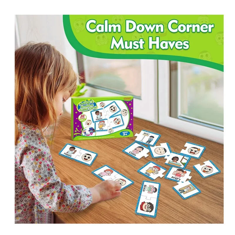 Feelings & Emotions Puzzle Card Feelings Chart Toys for Kids