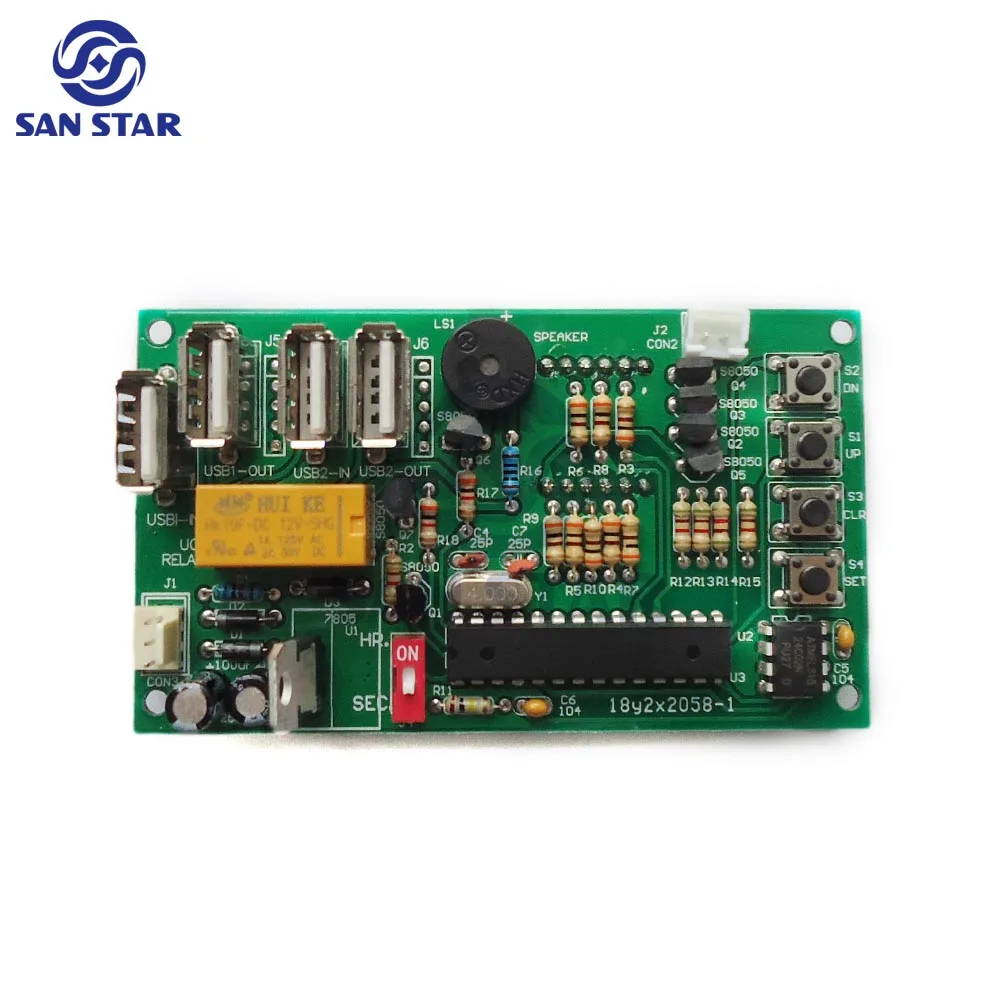 Ch18 Usb Time Control Pcb Timer Board Coin Operated Machine Usb Devices ...